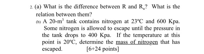 Solved 2. (a) What is the difference between R and R,? What | Chegg.com