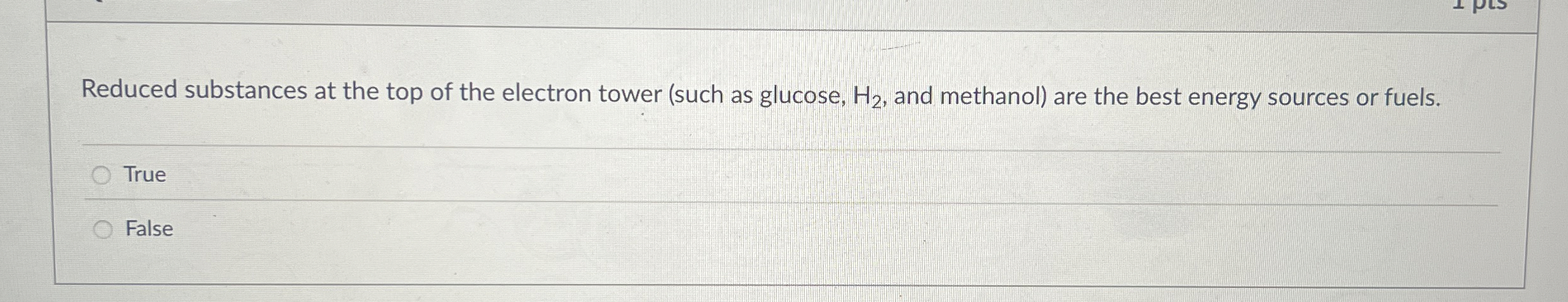 Reduced substances at the top of the electron tower | Chegg.com