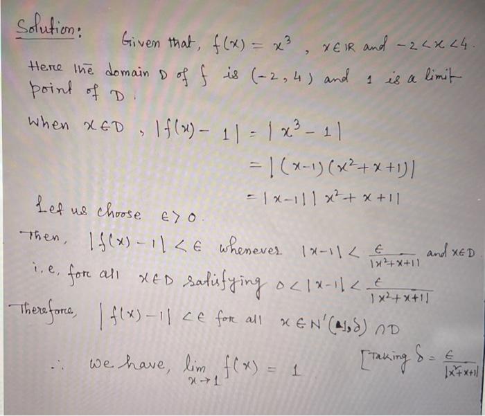 Solved Consider The Function F X X3 For X ∈ ℝ And 2