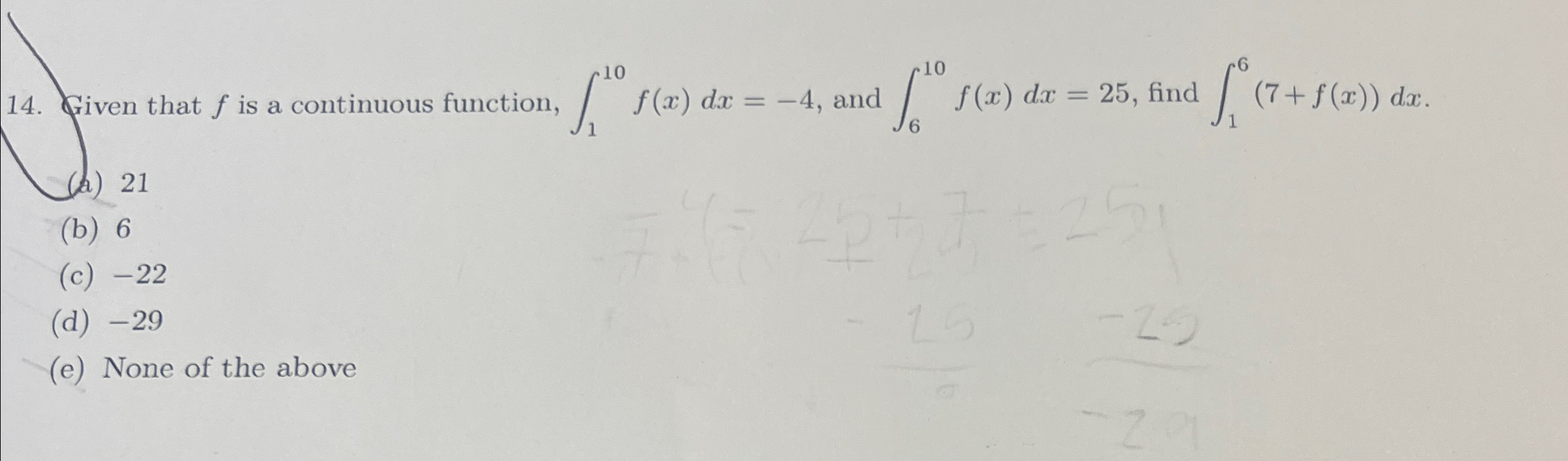 Solved Fiven that f ﻿is a continuous function, | Chegg.com