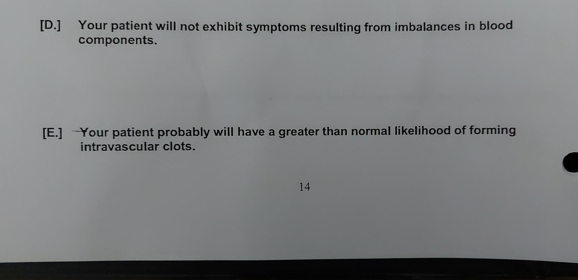 Solved Problem Solving Activity - Blood Case Study- Ne For | Chegg.com