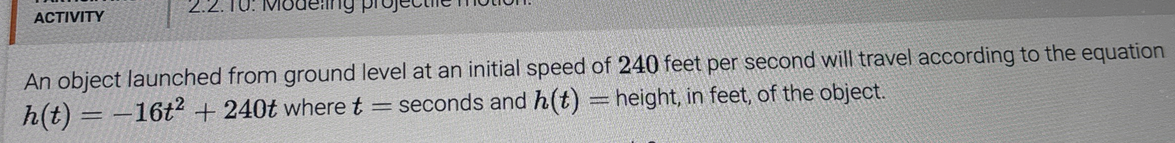 Solved An object launched from ground level at an initial | Chegg.com