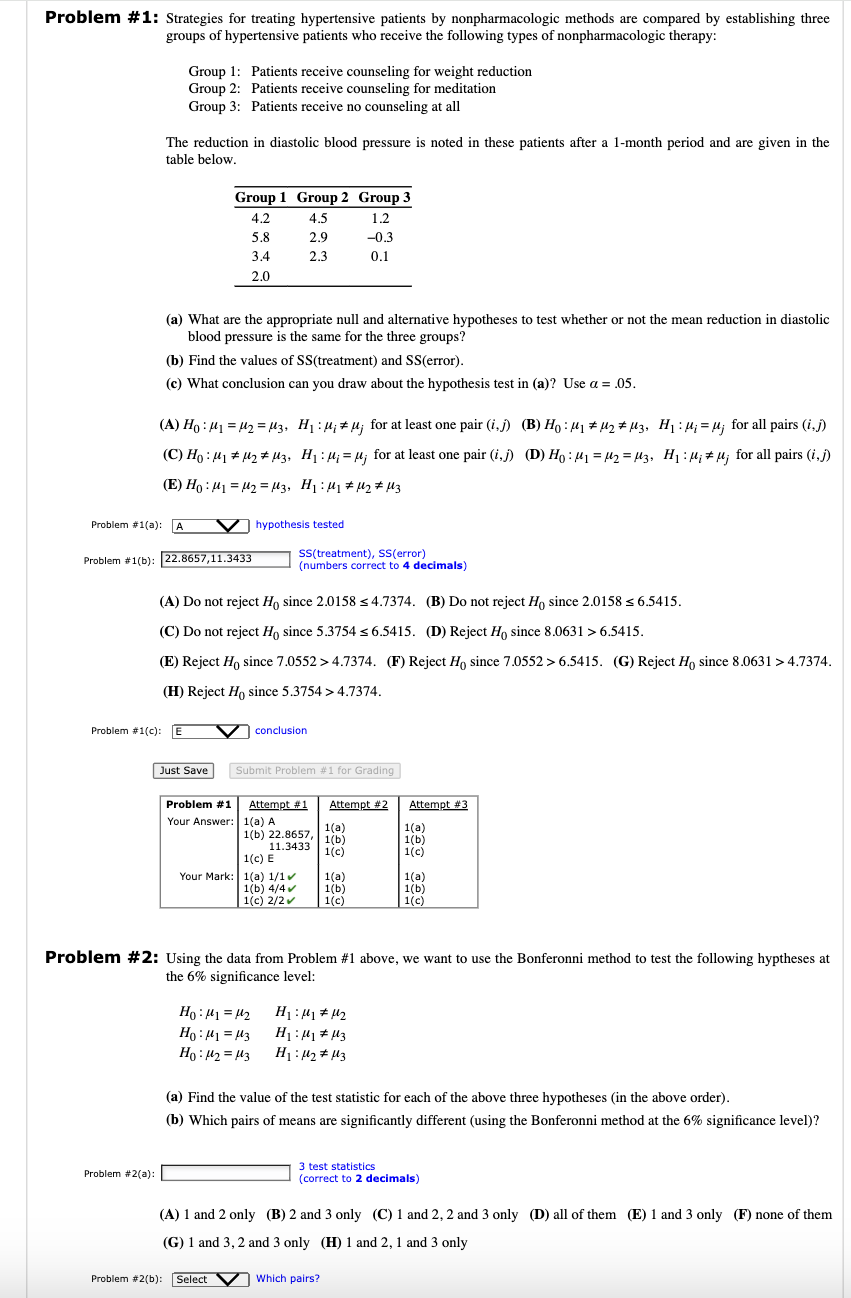 Solved use information from problem 1 ﻿to solve problem 2 | Chegg.com