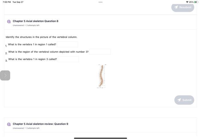 Solved Chapter 5 Axial skeleton Question 8 Unanswerted +3 | Chegg.com