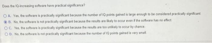 Solved Determine whether the following results appear to | Chegg.com