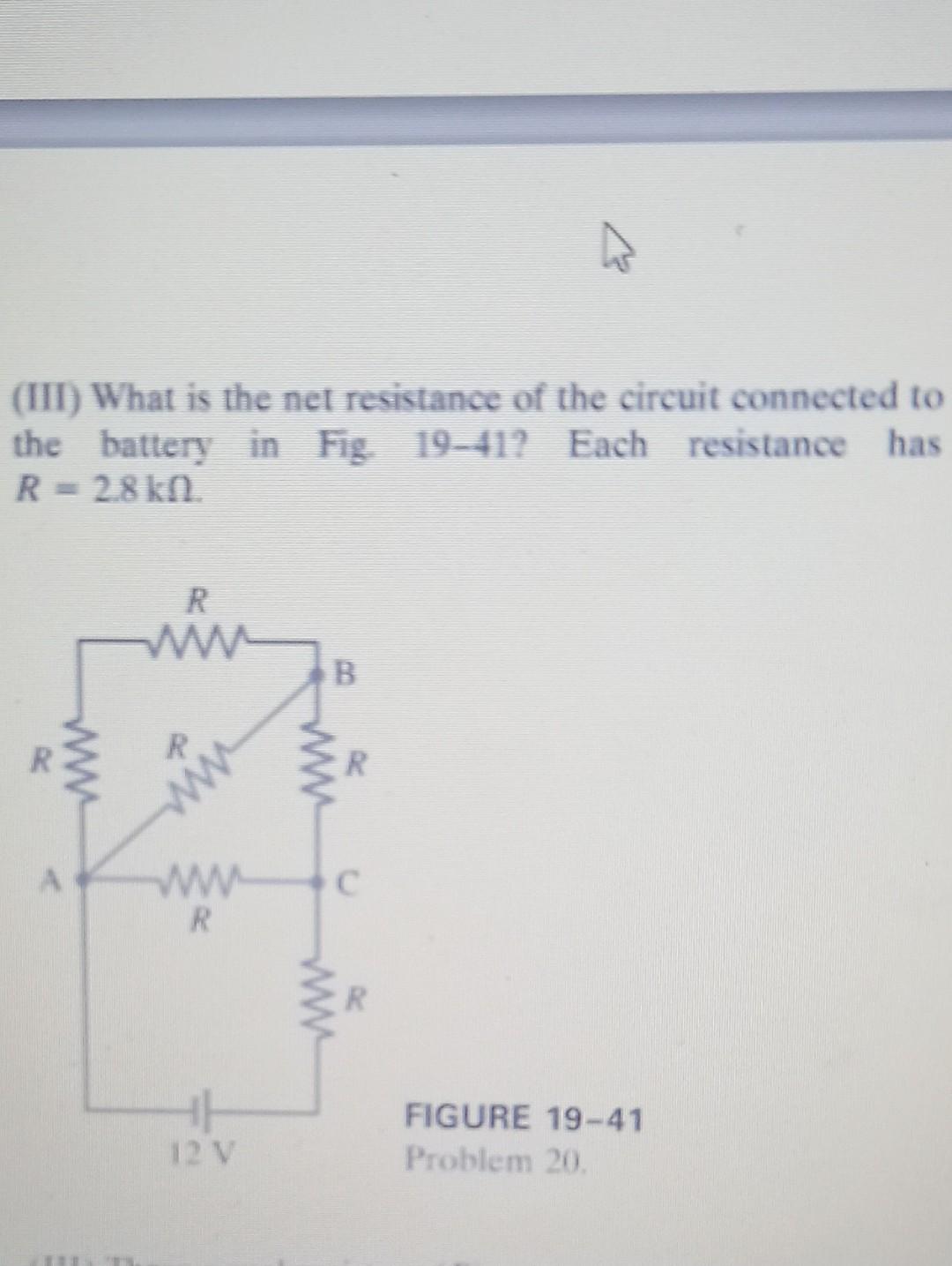 Solved (III) What is the net resistance of the circuit | Chegg.com
