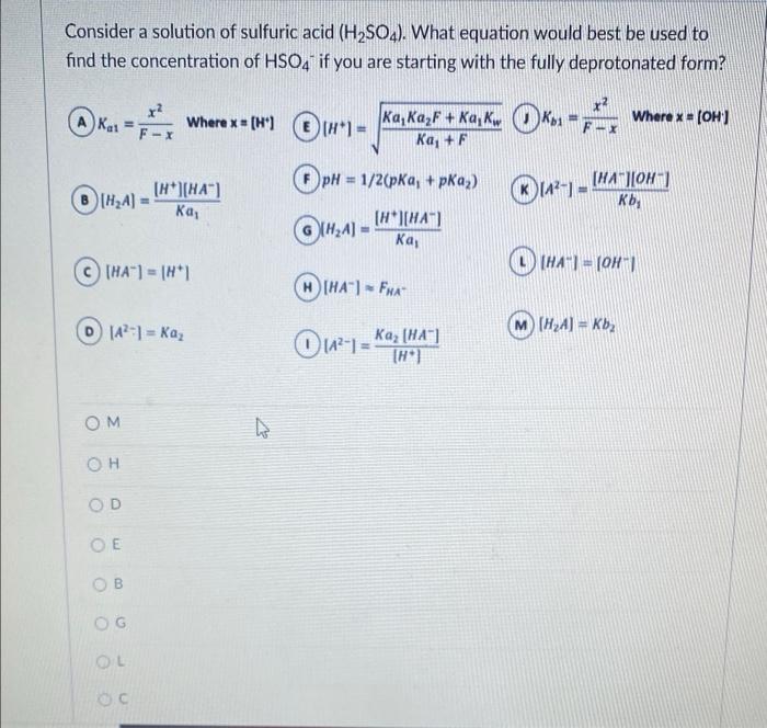 Solved a Consider a solution of sulfuric acid (H2SO4). What | Chegg.com