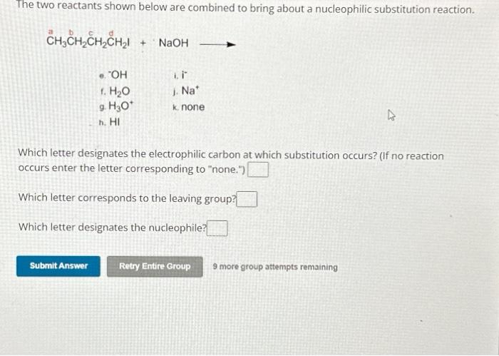 Solved The two reactants shown below are combined to bring | Chegg.com