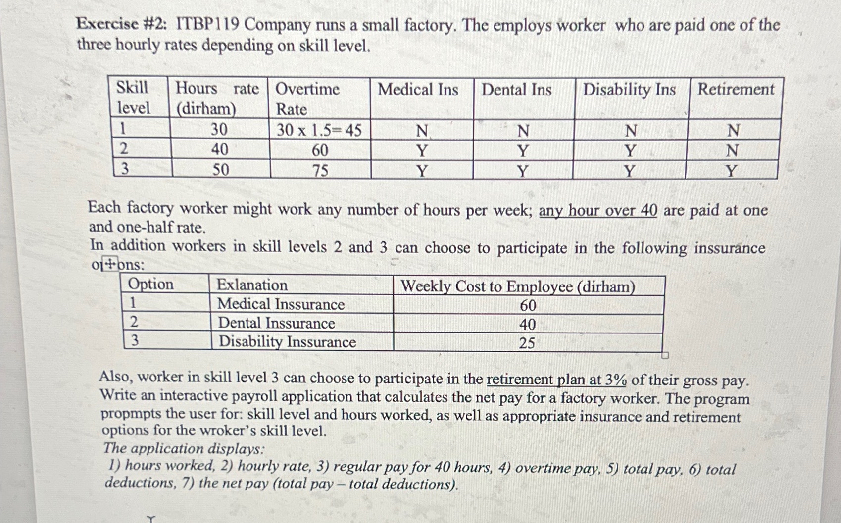 Solved Exercise #2 ﻿You shoud use C++ ﻿code to solve this | Chegg.com
