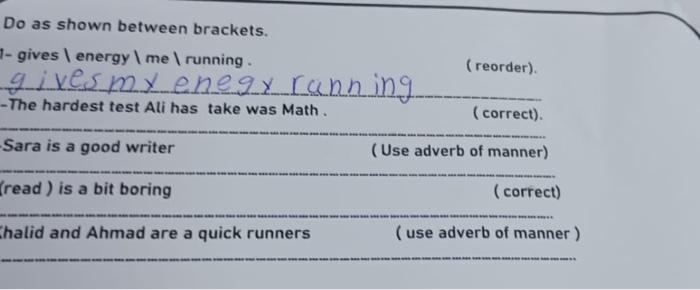 9. De as shown betweenbrackethe it the hardest test | Chegg.com
