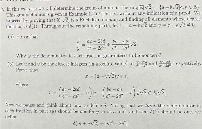 Solved In this exercise we will determine the group of units | Chegg.com