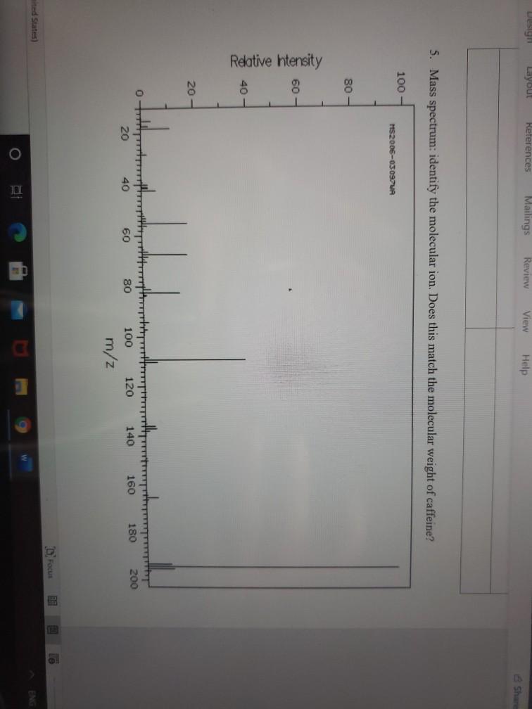 Solved 3. C NMR: Draw the structure of caffeine and annotate | Chegg.com
