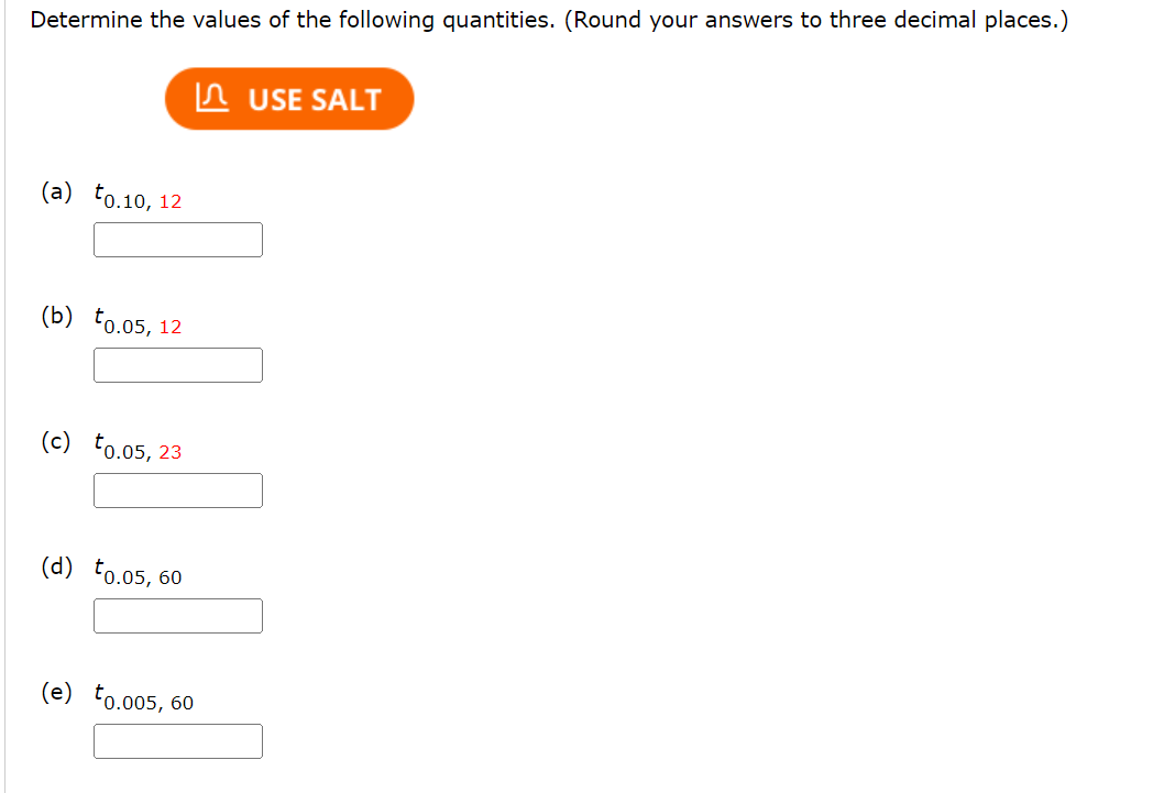 Solved Determine the values of the following quantities. | Chegg.com
