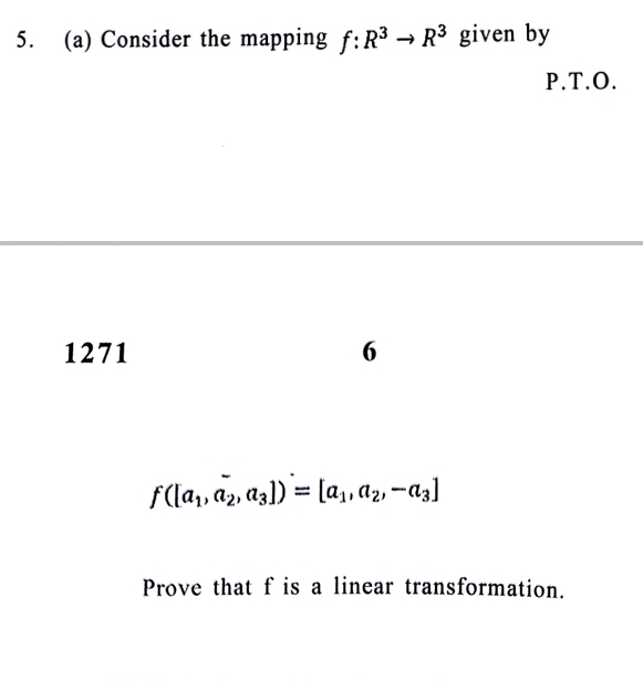 Solved (a) ﻿Consider the mapping f:R3→R3 ﻿given | Chegg.com