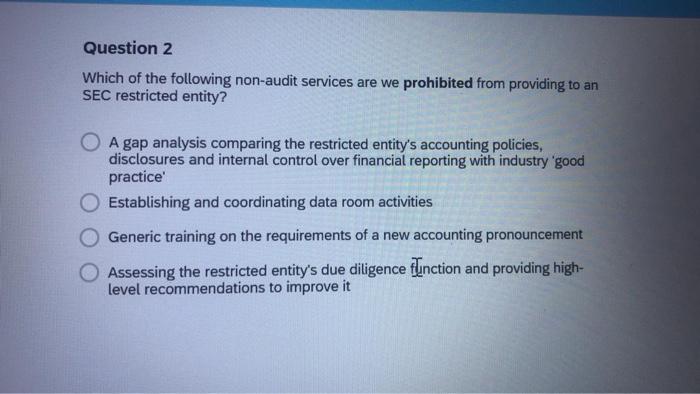 Solved Question 5 Which of the following technology | Chegg.com