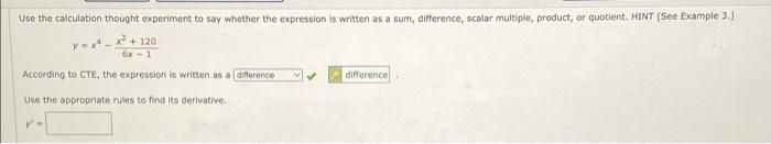 Solved Use the calculation thought experiment to say whether | Chegg.com