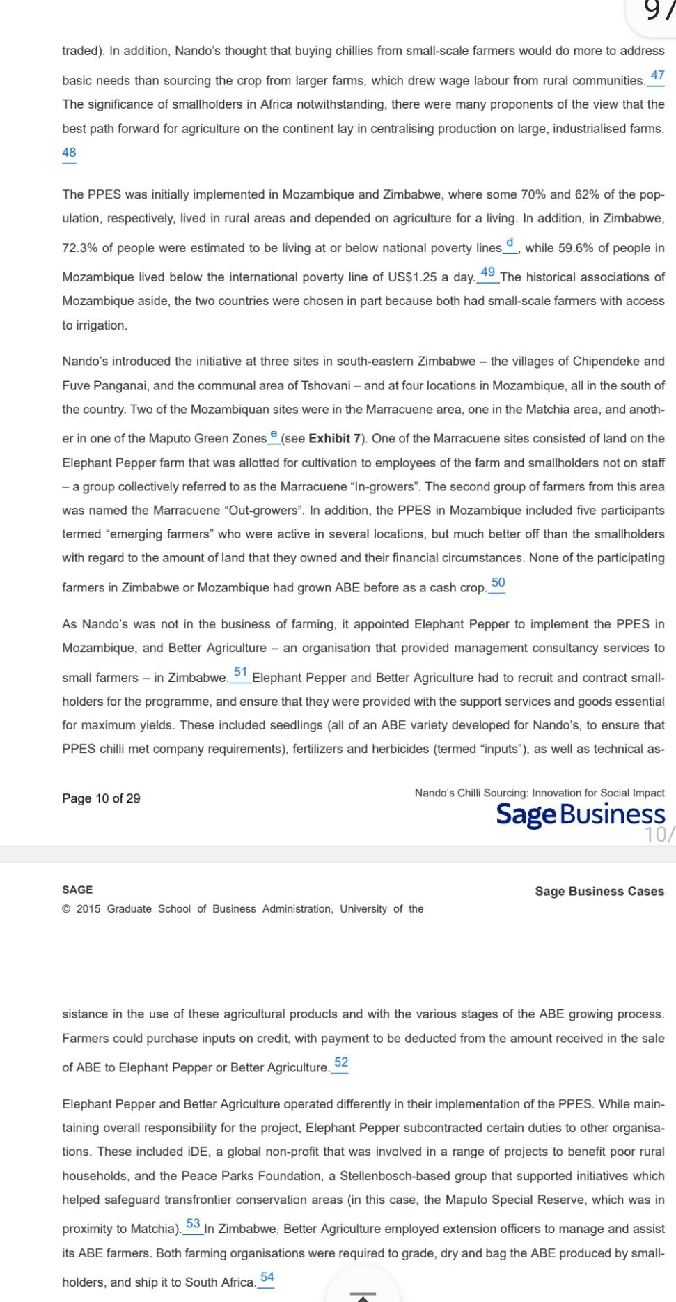 Solved SAGE Sage Business Cas (C) 2015 Graduate School of | Chegg.com