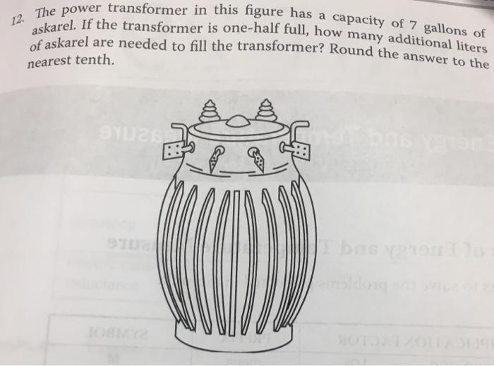 Solved 12. The power transformer in this figure has a | Chegg.com