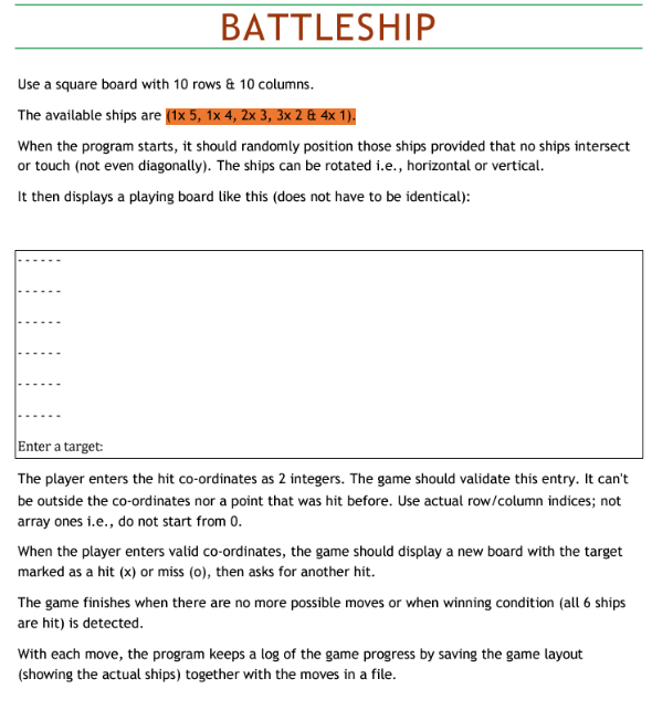 Solved Use a square board with 10 ﻿rows & 10 ﻿columns. The | Chegg.com