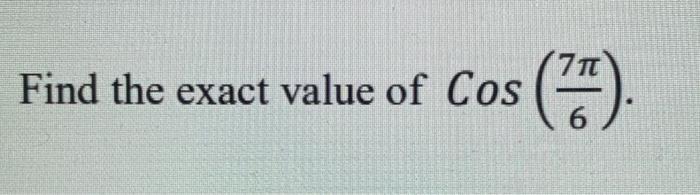 Solved Find the exact value of Cos (15) | Chegg.com