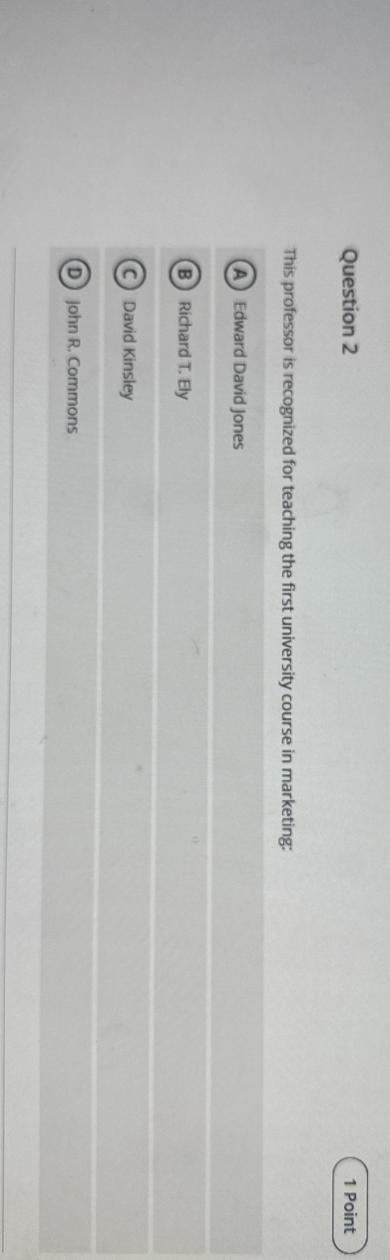 Solved Question 21 ﻿PointThis professor is recognized for | Chegg.com