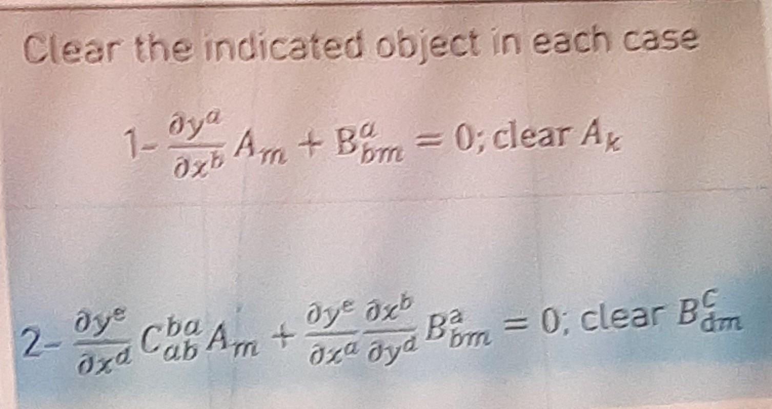 Solved Clear the indicated object in each case | Chegg.com