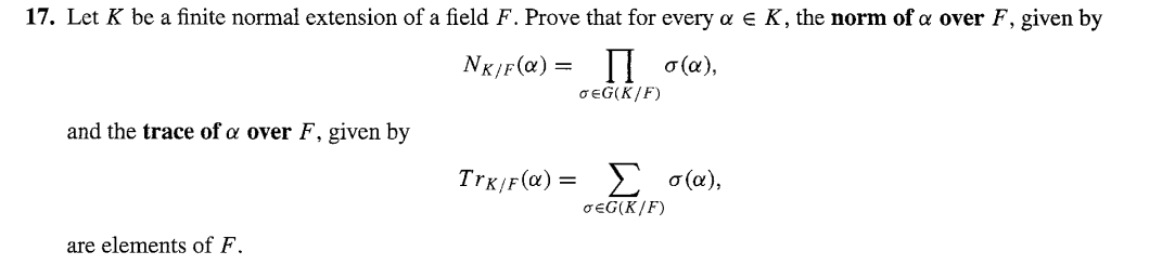 Solved Let K ﻿be a finite normal extension of a field F. | Chegg.com