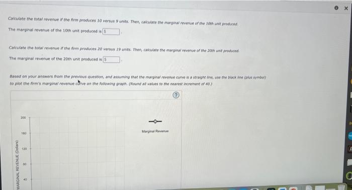 Solved 2. Calculating marginal revenue from a linear demand | Chegg.com