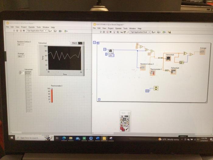 Using Labview, I almost have this problem completed. | Chegg.com