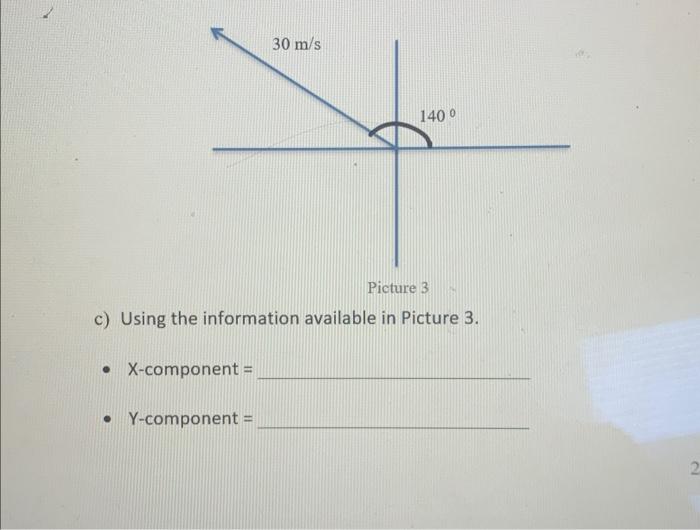 Solved Find x - and y - components of the following velocity | Chegg.com