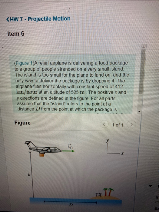 Solved: After A Package Is Dropped From The Plane How Long... | Chegg.com