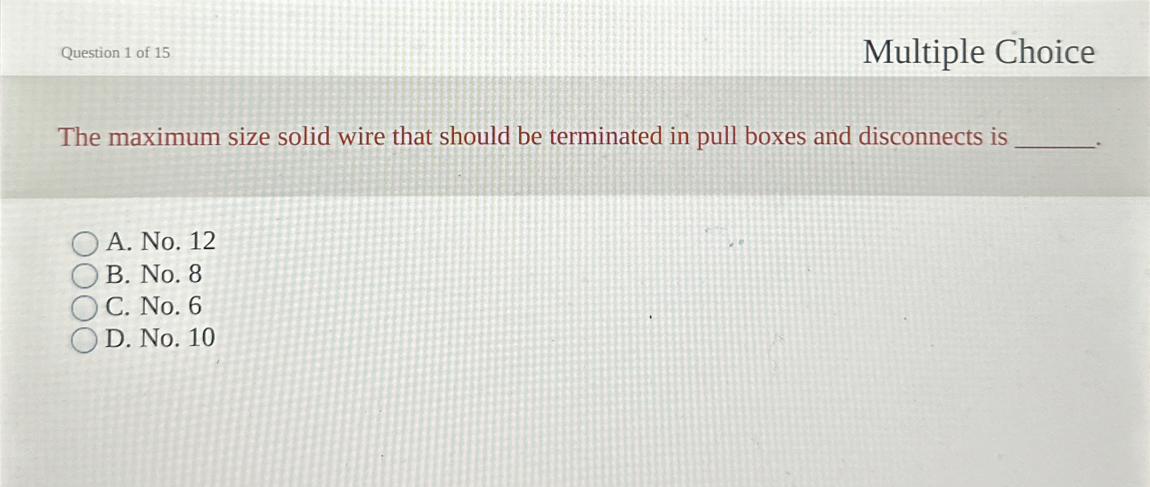 Solved Question 1 ﻿of 15Multiple ChoiceThe maximum size | Chegg.com