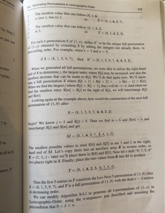 Solved this is supposed to be in lexicographical order the | Chegg.com