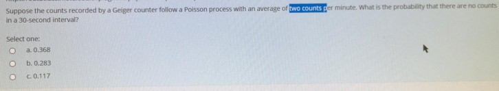 Solved Suppose the counts recorded by a Geiger counter | Chegg.com