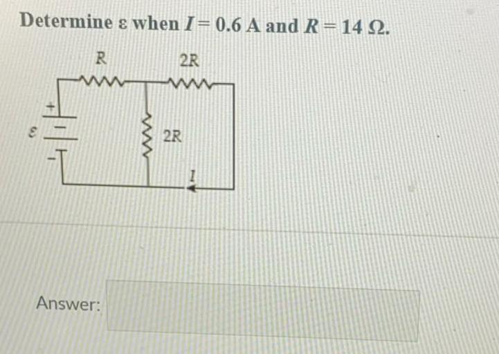 Solved Determine & when I= 0.6 A and R=14 22. R w 2R w 2R | Chegg.com