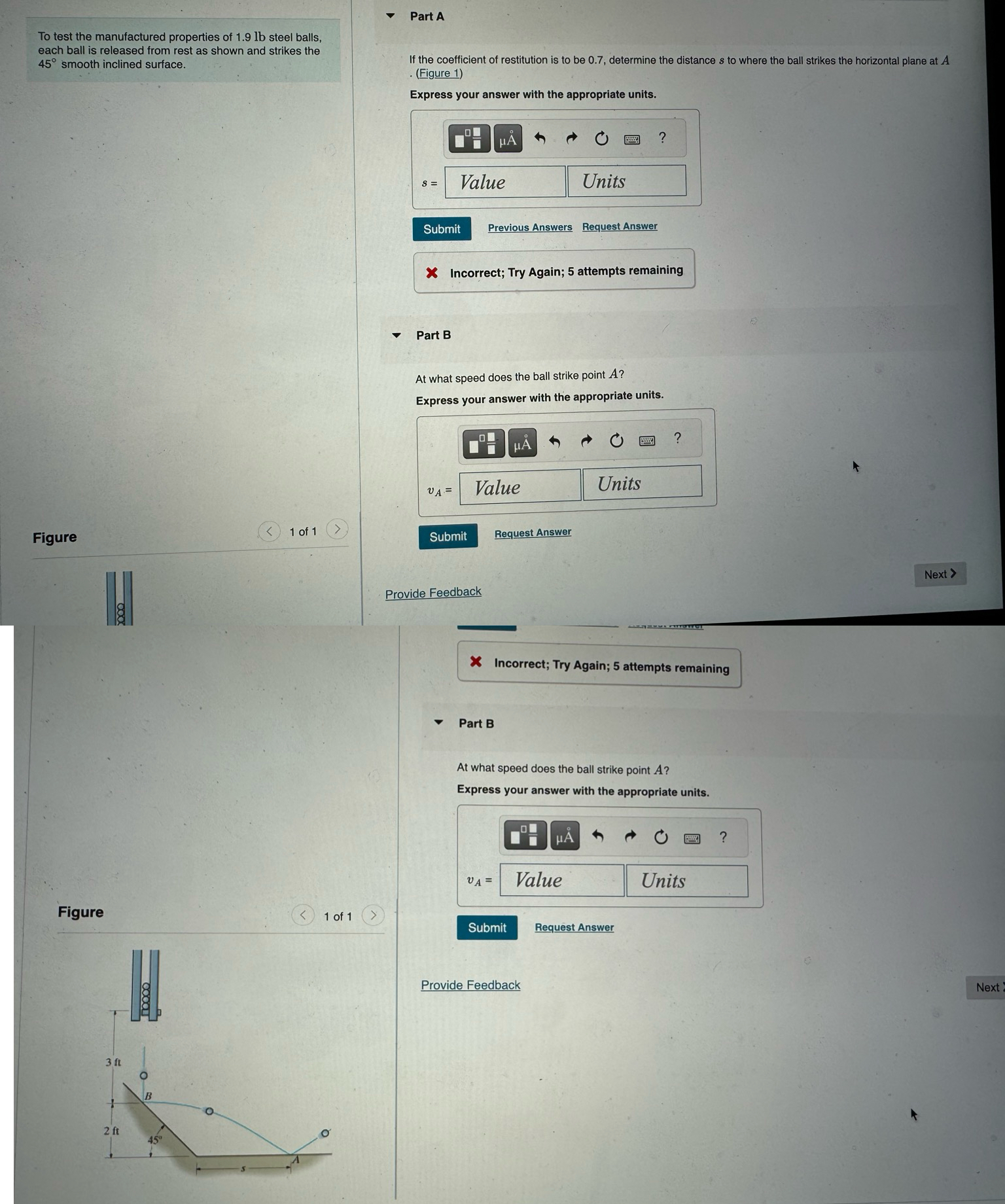 Solved by an EXPERT To test the manufactured properties of 1.9 ﻿lb ...