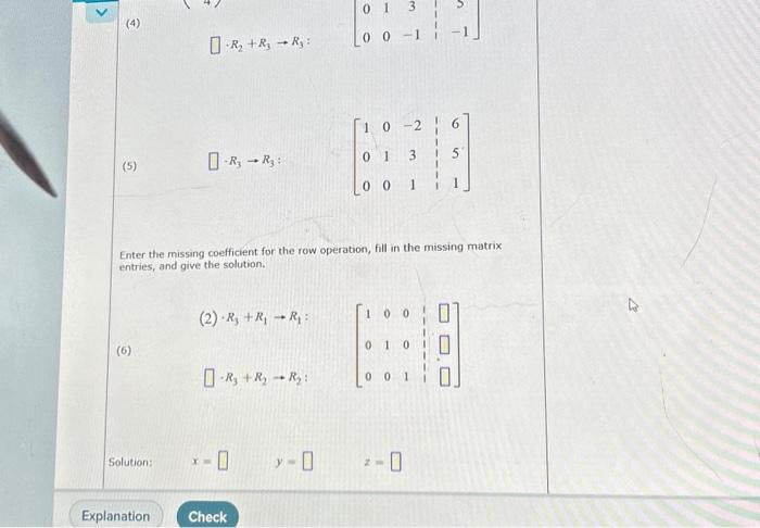 Solved Consider the following system of linear equations. | Chegg.com