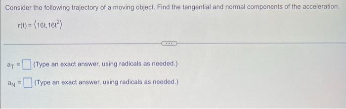 Solved Consider the following trajectory of a moving object. | Chegg.com