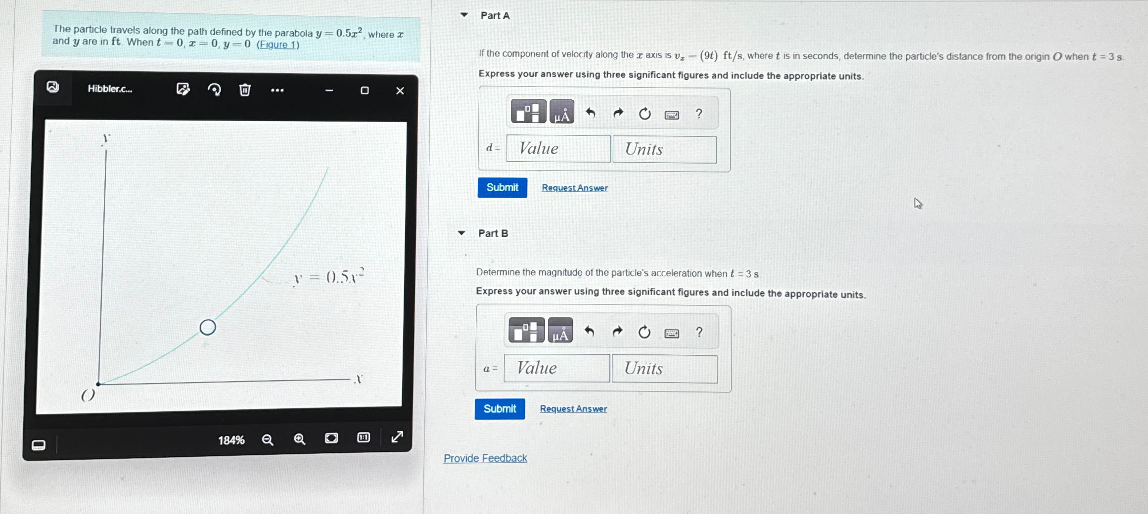 Solved The particle travels along the path defined by the | Chegg.com