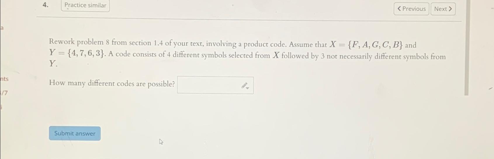 Solved Rework problem 8 ﻿from section 1.4 ﻿of your text, | Chegg.com
