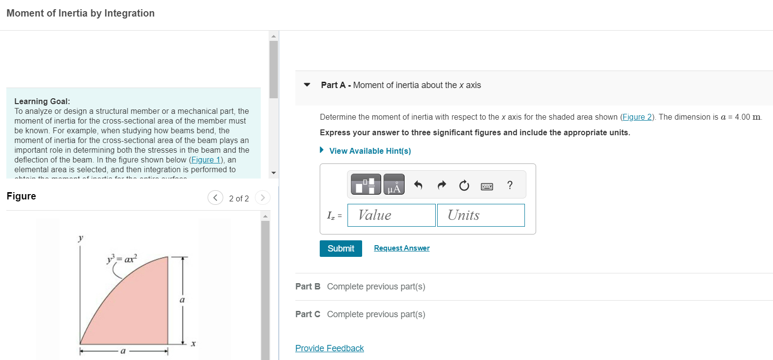 Solved Moment of Inertia by IntegrationLearning Goal:To | Chegg.com