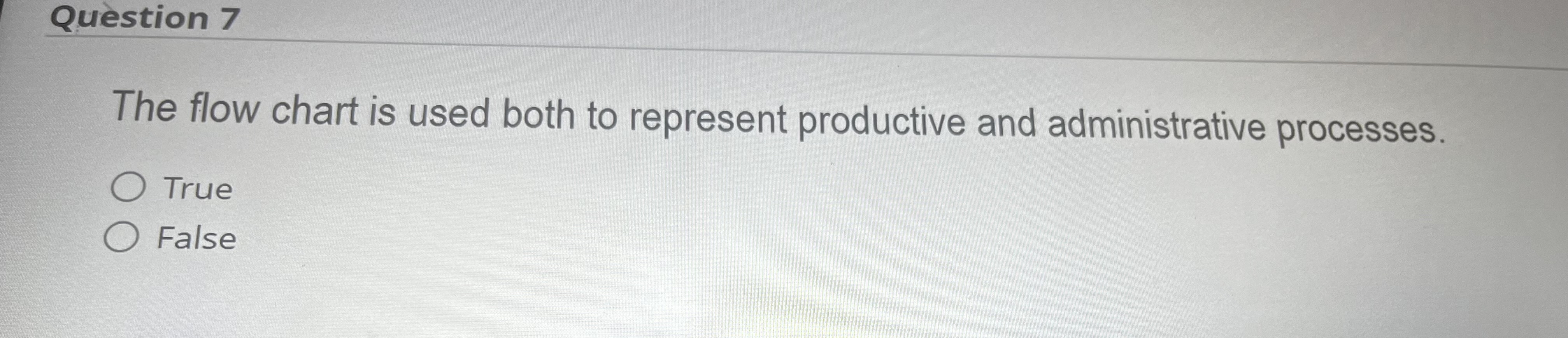 Solved Question 7The flow chart is used both to represent | Chegg.com