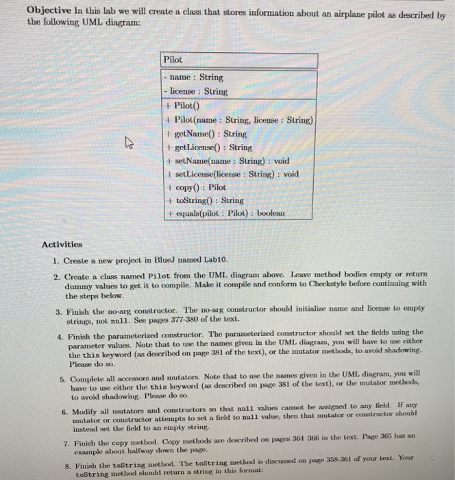 Solved Objective in this lab we will create a class that | Chegg.com
