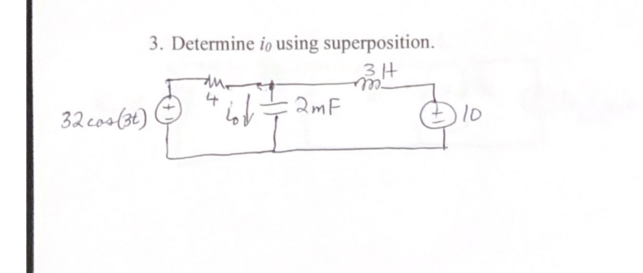 Solved Determine i0 ﻿using superposition. | Chegg.com