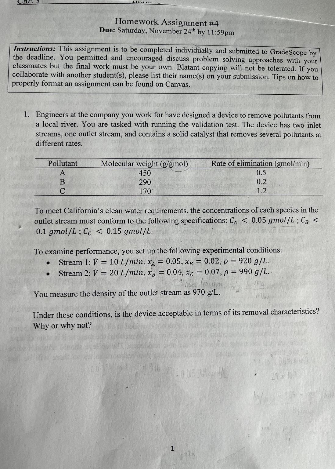 Solved Homework Assignment #4Due: Saturday, November 24th | Chegg.com