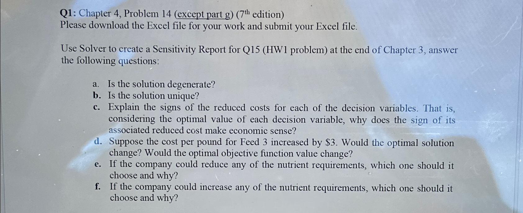 Solved Q1: Chapter 4, ﻿Problem 14 (except part g) (7th | Chegg.com