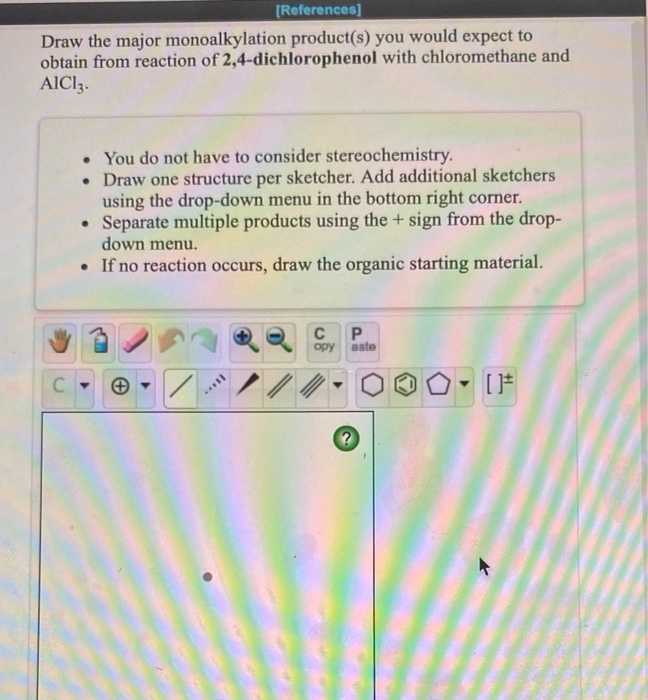 Solved [References] Draw the major monoalkylation product(s) | Chegg.com