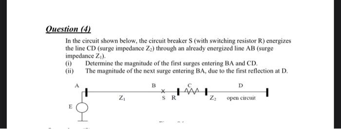 Solved In the circuit shown below, the circuit breaker S | Chegg.com