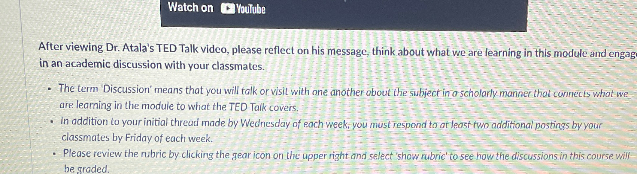 Solved Watch onYouTubeAfter viewing Dr. ﻿Atala's TED Talk | Chegg.com