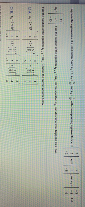 Solved .3 Suppose the eigenvalues of a 3x3 matrix A are A, | Chegg.com